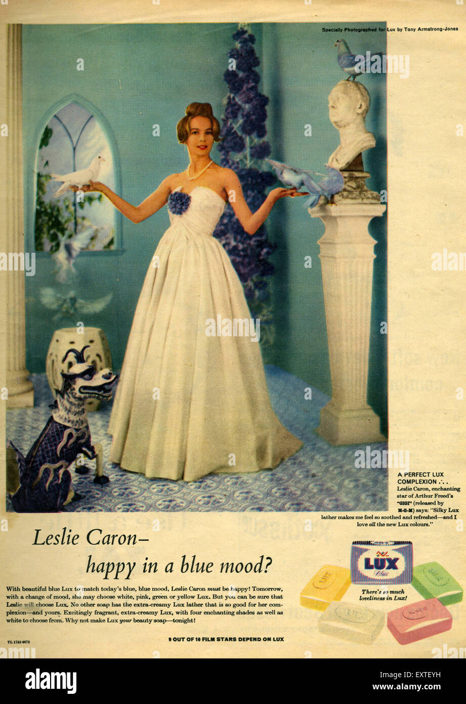 1950s UK Lux Magazine Advert Stock Photo - Alamy