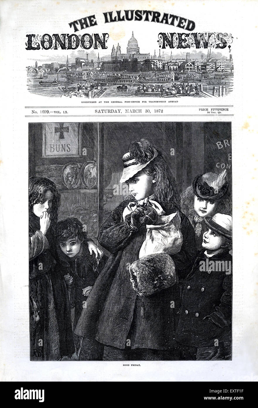 1870s UK Good Friday NLI Magazine Cover Stock Photo - Alamy