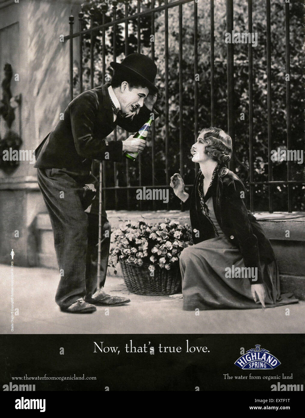 2000s UK Highland Spring Magazine Advert Stock Photo - Alamy