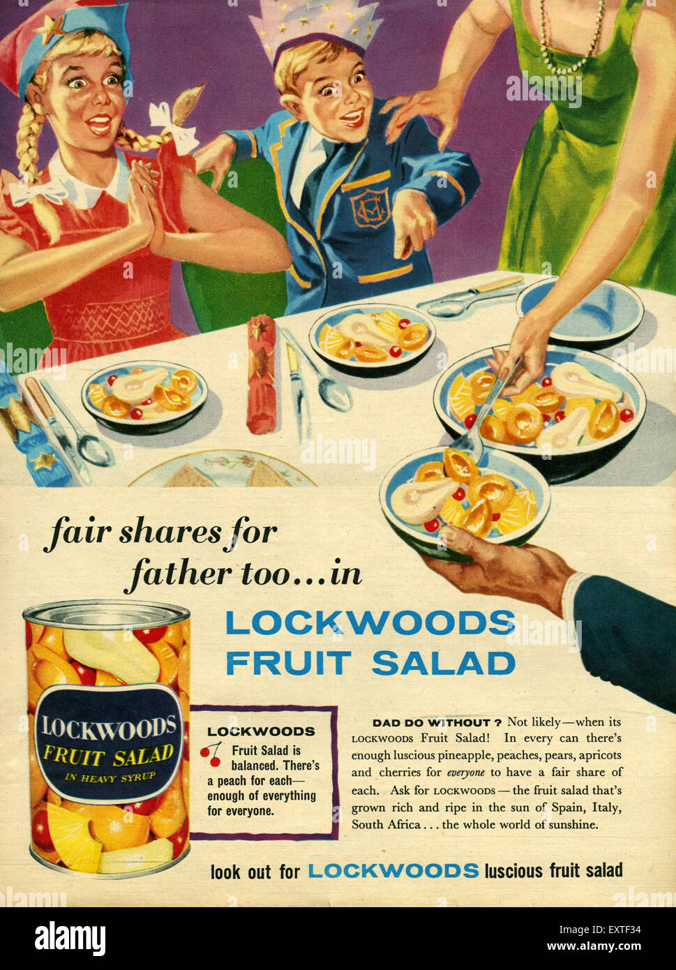 1960s UK Lockwoods Magazine Advert Stock Photo - Alamy