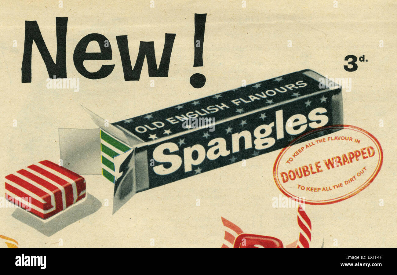 Spangles sweets 1950s hi-res stock photography and images - Alamy