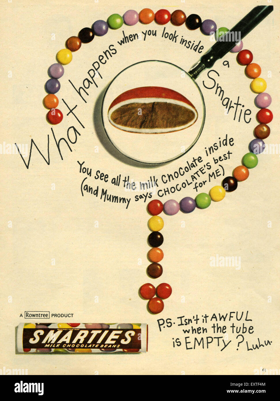 Smarties advert hi-res stock photography and images - Alamy