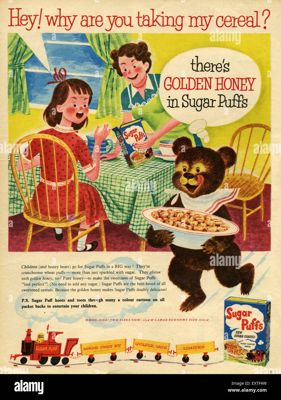 1960s UK Quaker Magazine Advert Stock Photo - Alamy