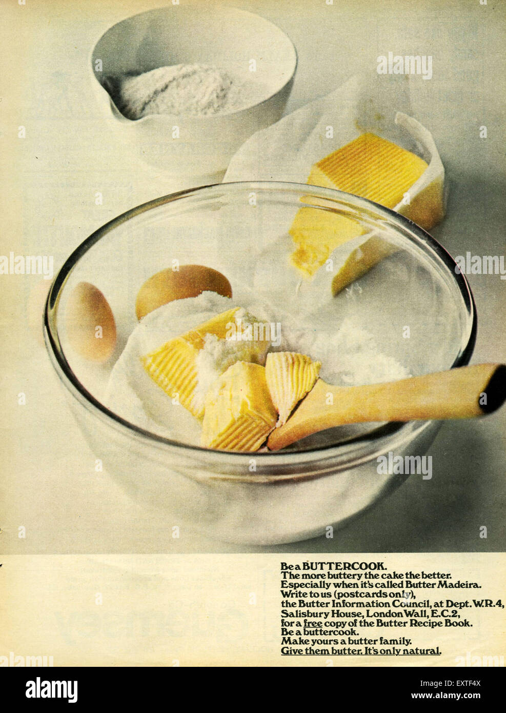 Butter advert 1960s hi-res stock photography and images - Alamy