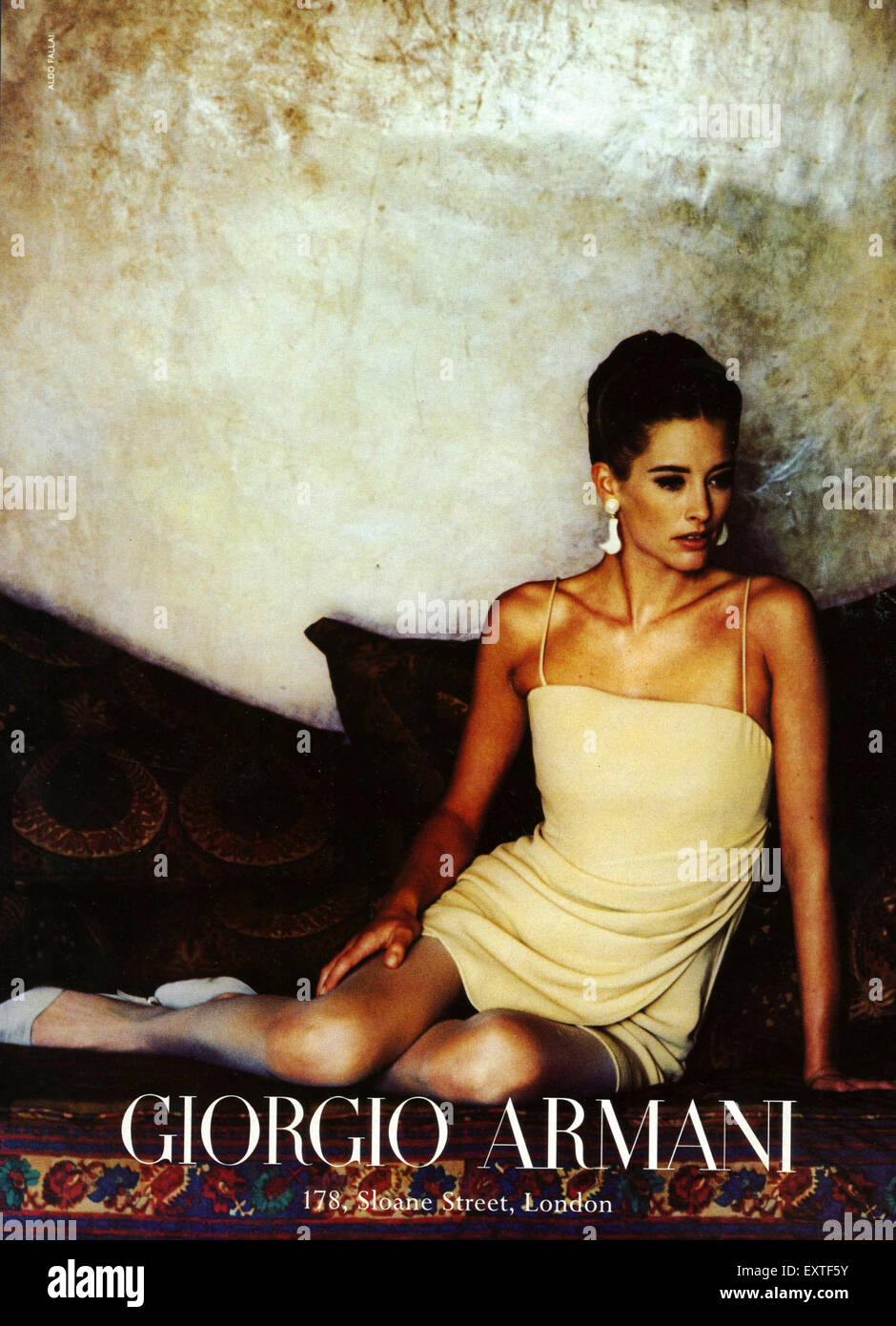 1990s UK Armani Magazine Advert Stock Photo - Alamy