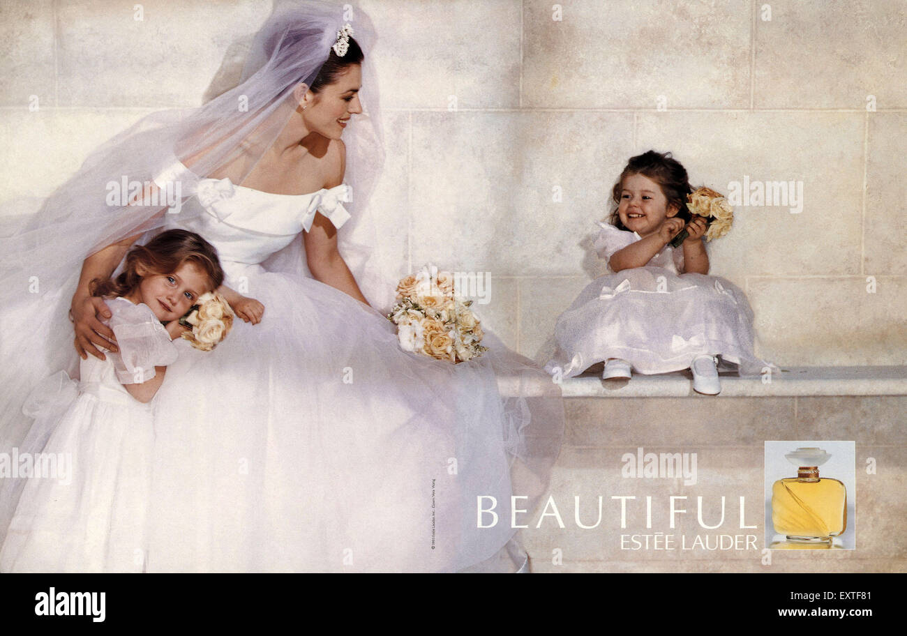 1990s USA Estee Lauder Magazine Advert Stock Photo - Alamy