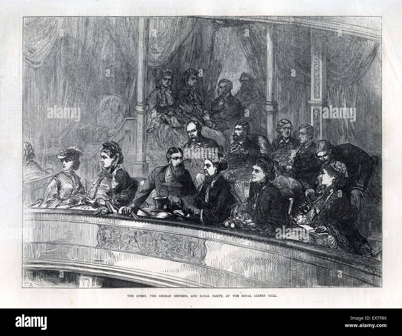 1870s UK Royal Albert Hall NLI Magazine Plate Stock Photo - Alamy