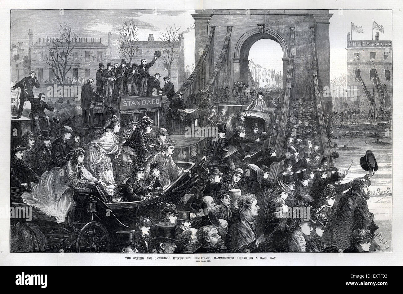 1870s UK Oxford and Cambridge boats races NLI Magazine Plate Stock ...