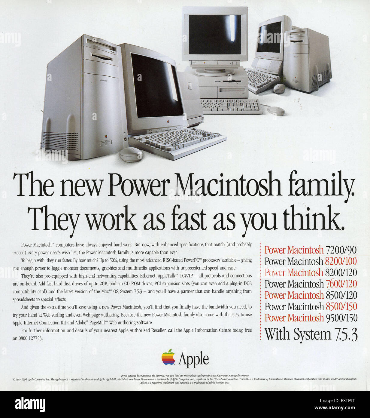 Apple computers advert hi-res stock photography and images - Alamy