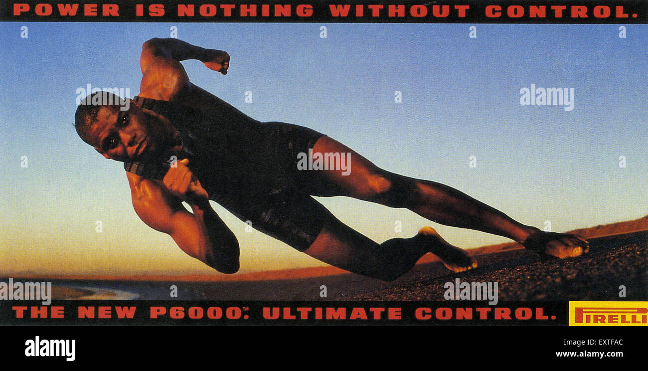 1990s UK Pirelli Magazine Advert Stock Photo - Alamy