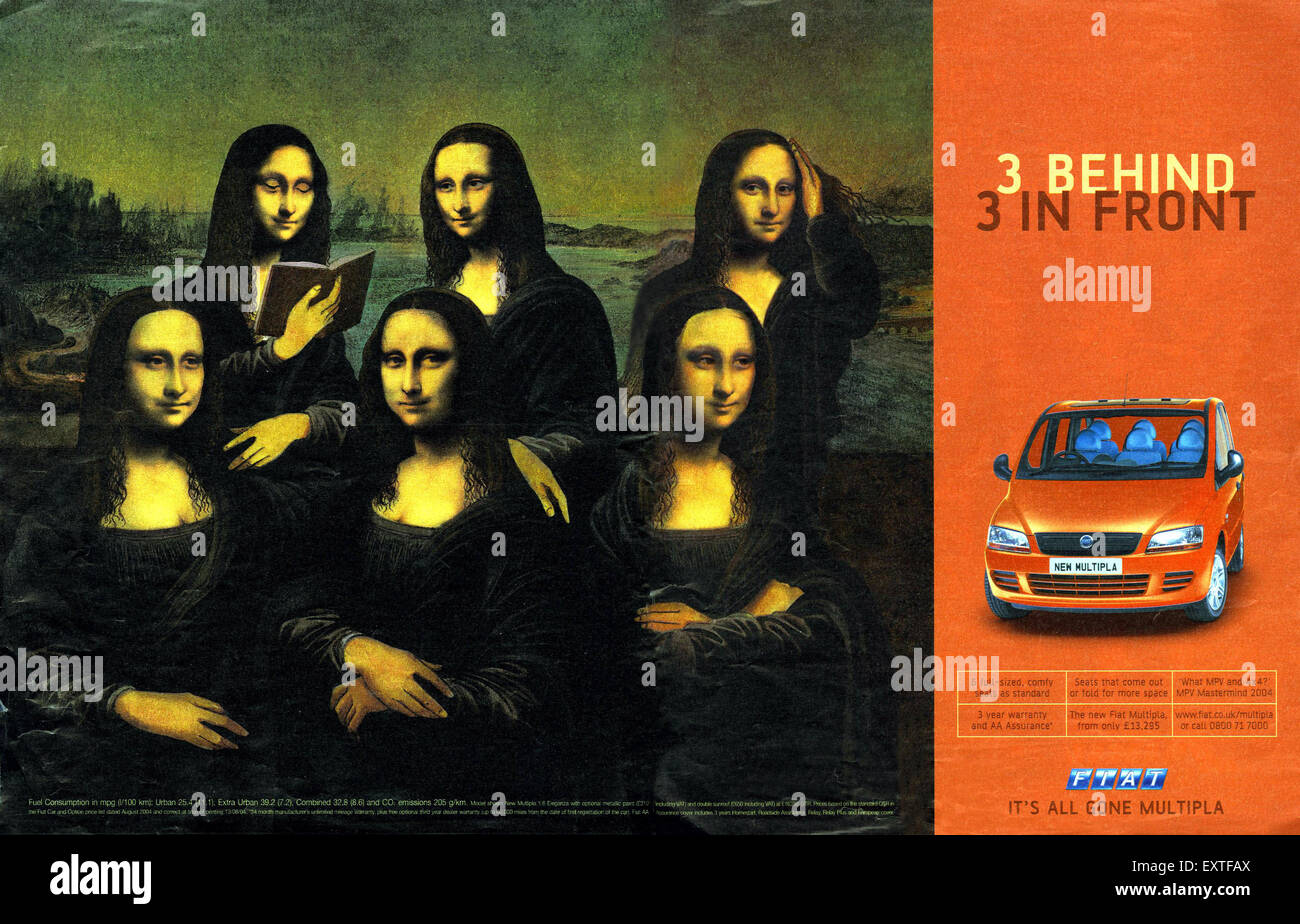 2000s UK Fiat Magazine Advert Stock Photo - Alamy