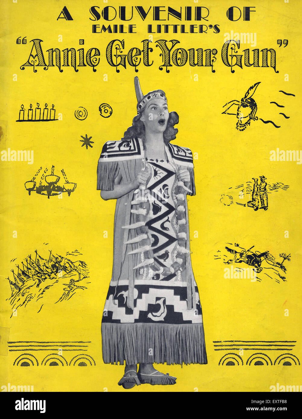 1940s UK Annie Get Your Gun Poster Stock Photo - Alamy