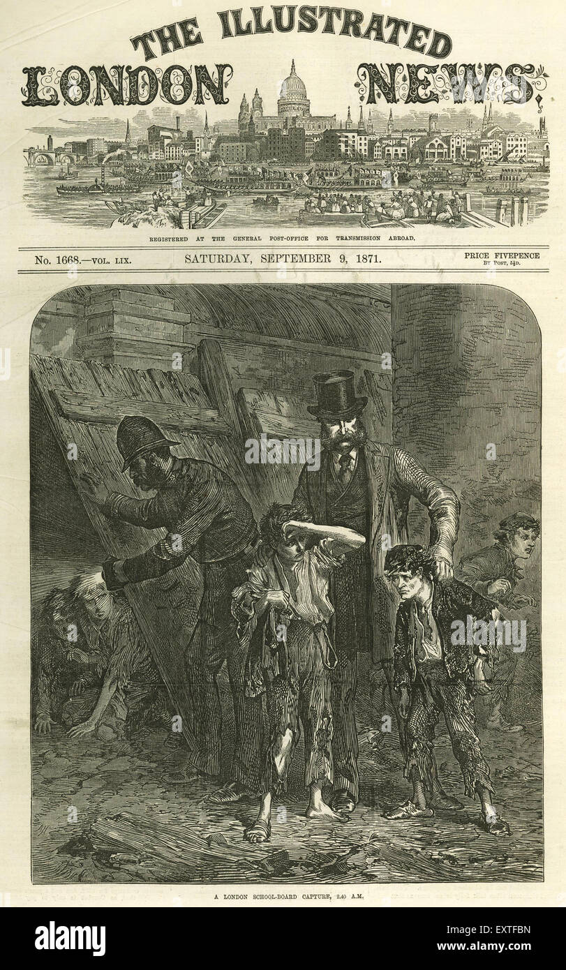 1870s UK Police NLI Magazine Cover Stock Photo - Alamy