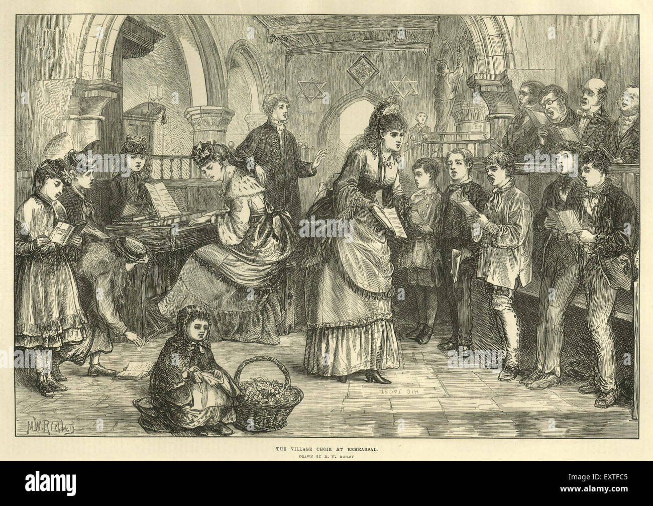 1870s UK NLI Magazine Plate Stock Photo - Alamy