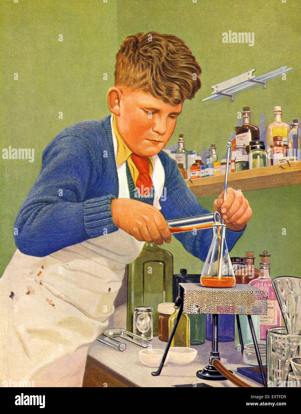 1950s UK The Wonder Book of Things to Do Book Plate Stock Photo - Alamy