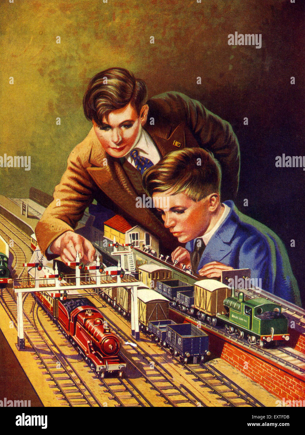 1950s UK The Wonder Book of Things to Do Book Plate Stock Photo - Alamy