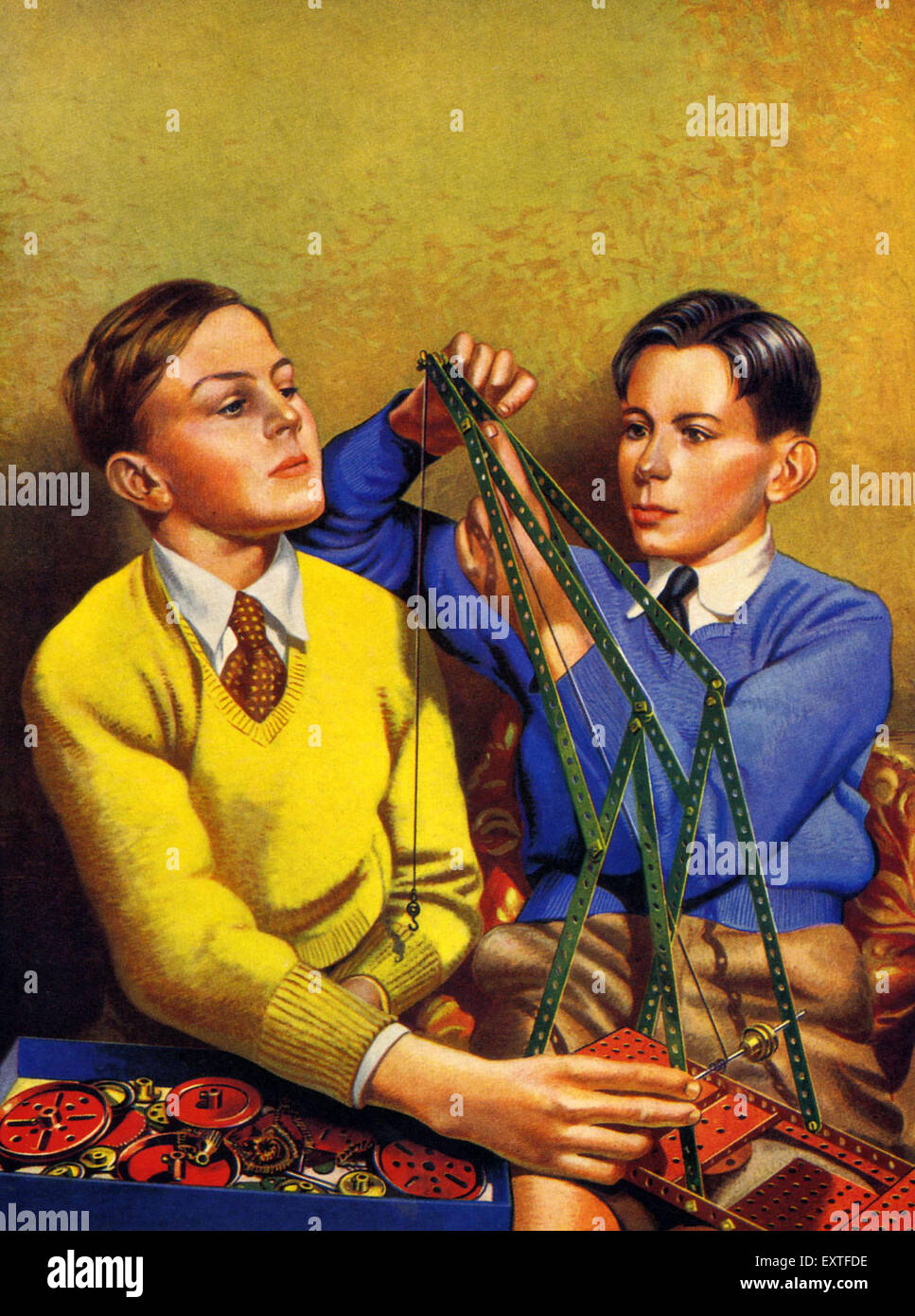1950s UK The Wonder Book of Things to Do Book Plate Stock Photo - Alamy