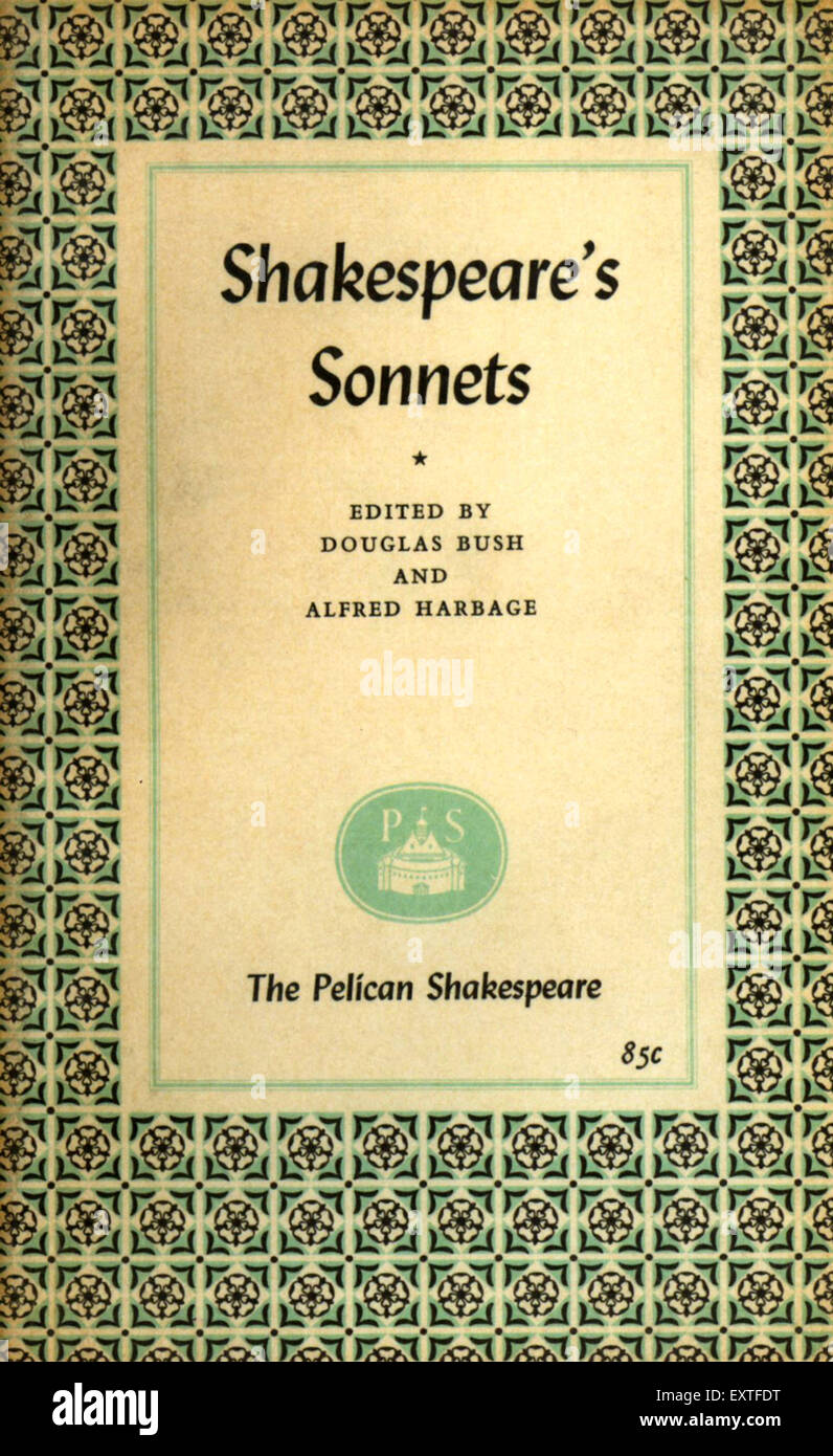 1960s UK Shakespeare Sonnets Book Cover Stock Photo - Alamy