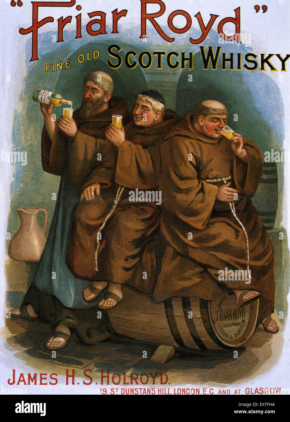 1890s UK Friar Royd Poster Stock Photo - Alamy