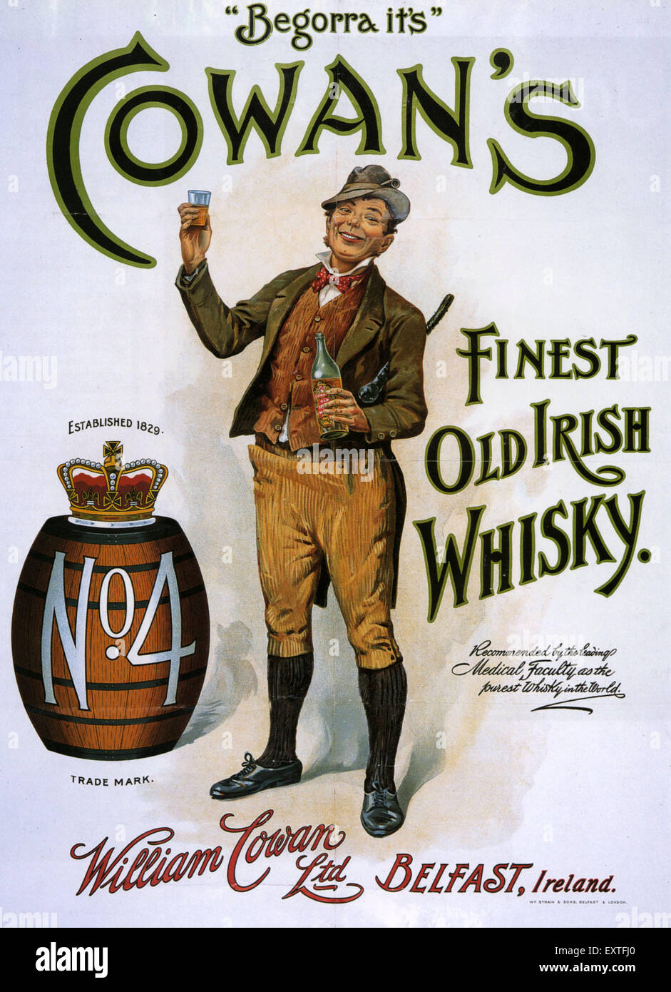 1890s UK Cowan's Poster Stock Photo - Alamy