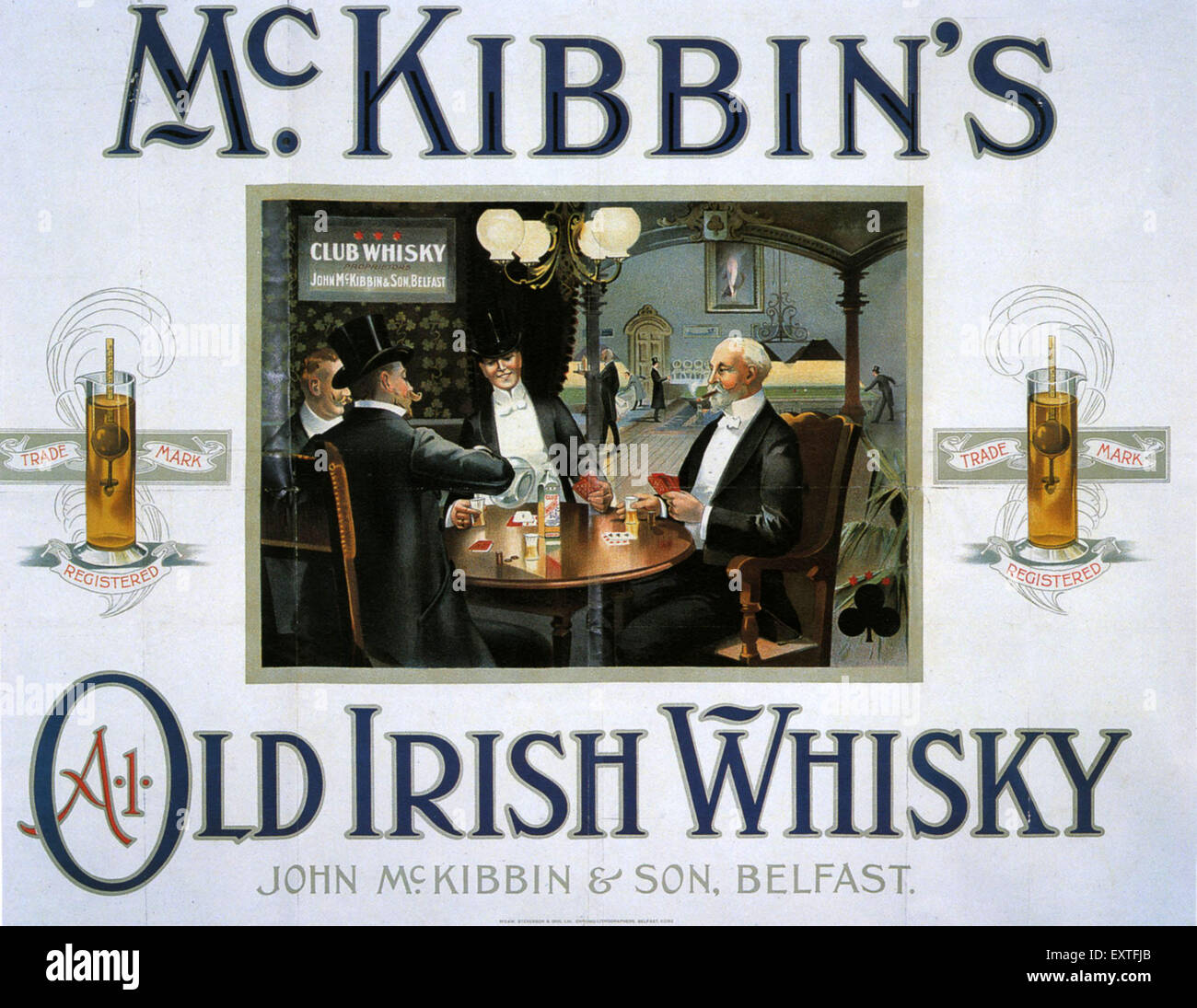 1900s UK McKibbin's Poster Stock Photo - Alamy