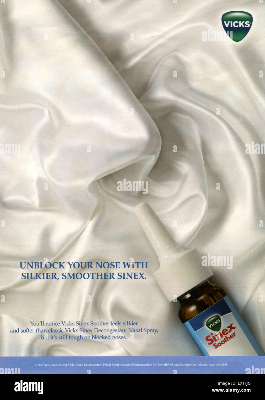 2000s UK Vicks Magazine Advert Stock Photo - Alamy