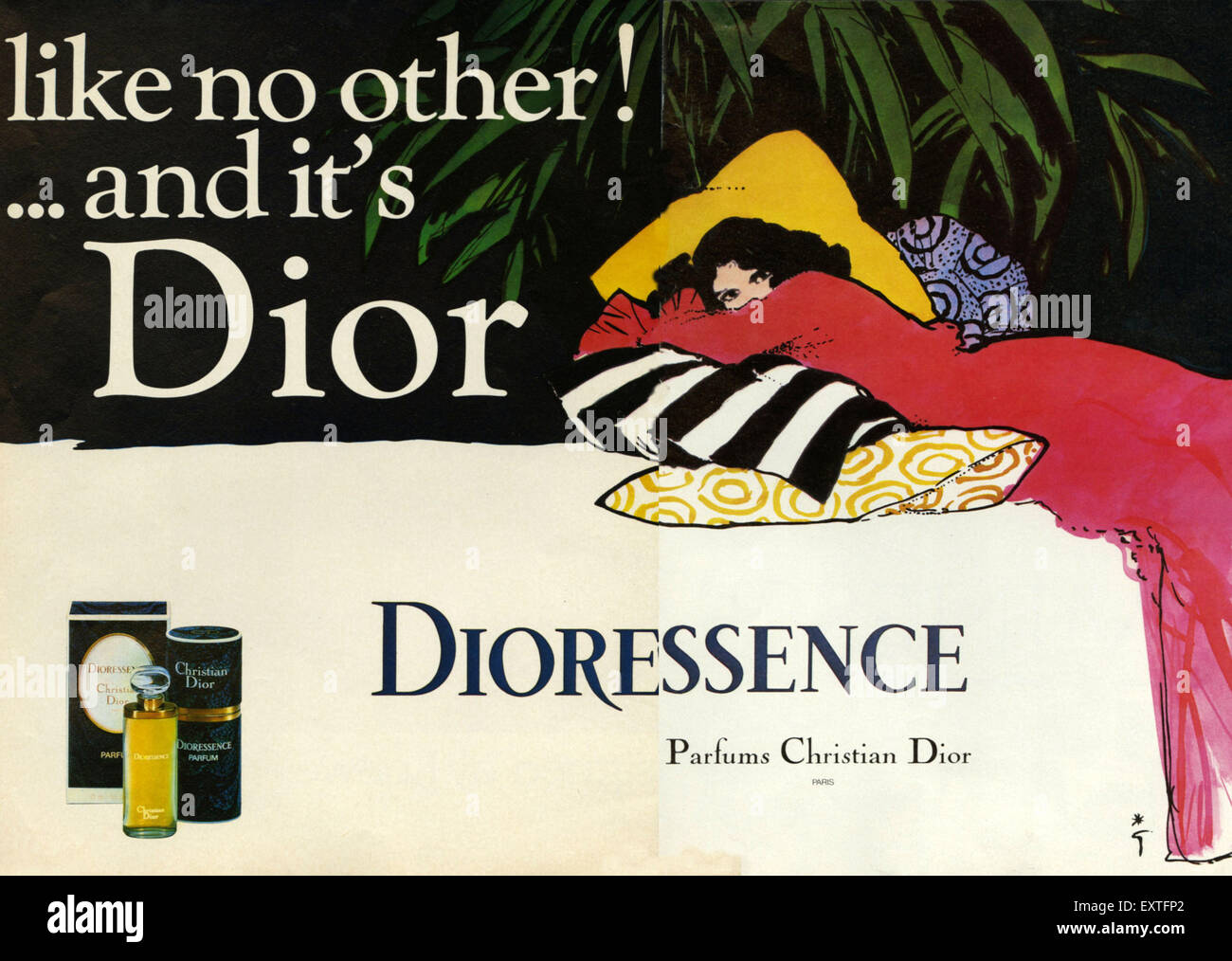 1970s uk christian dior magazine hi-res stock photography and images ...