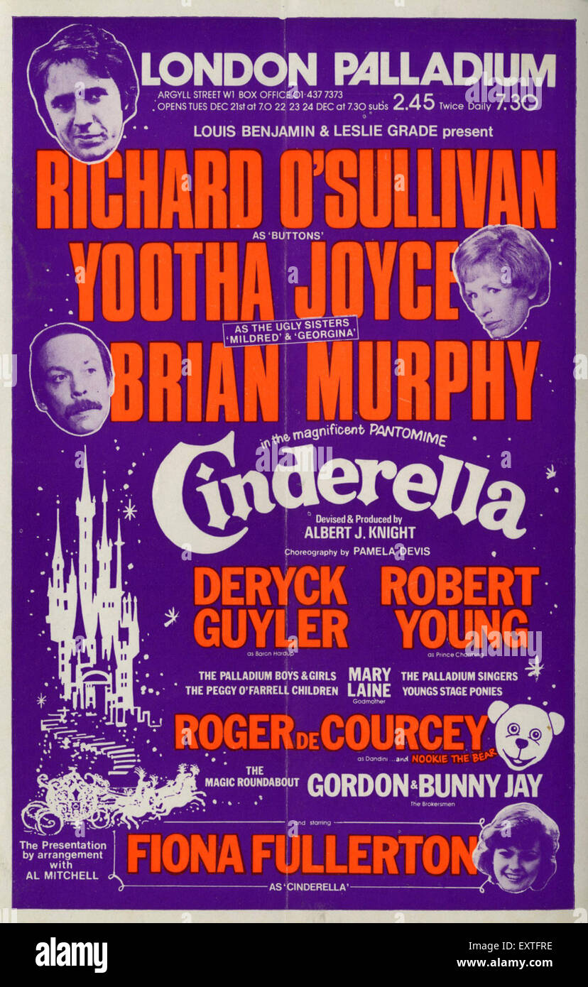 1970s UK Cinderella Poster Stock Photo - Alamy