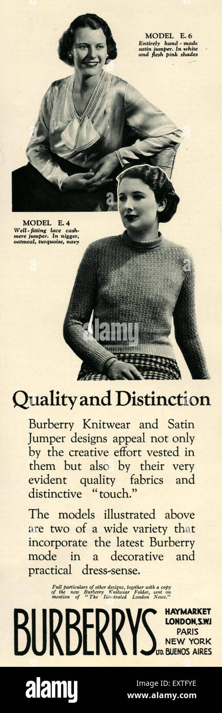 Burberry's advert hi-res stock photography and images - Alamy