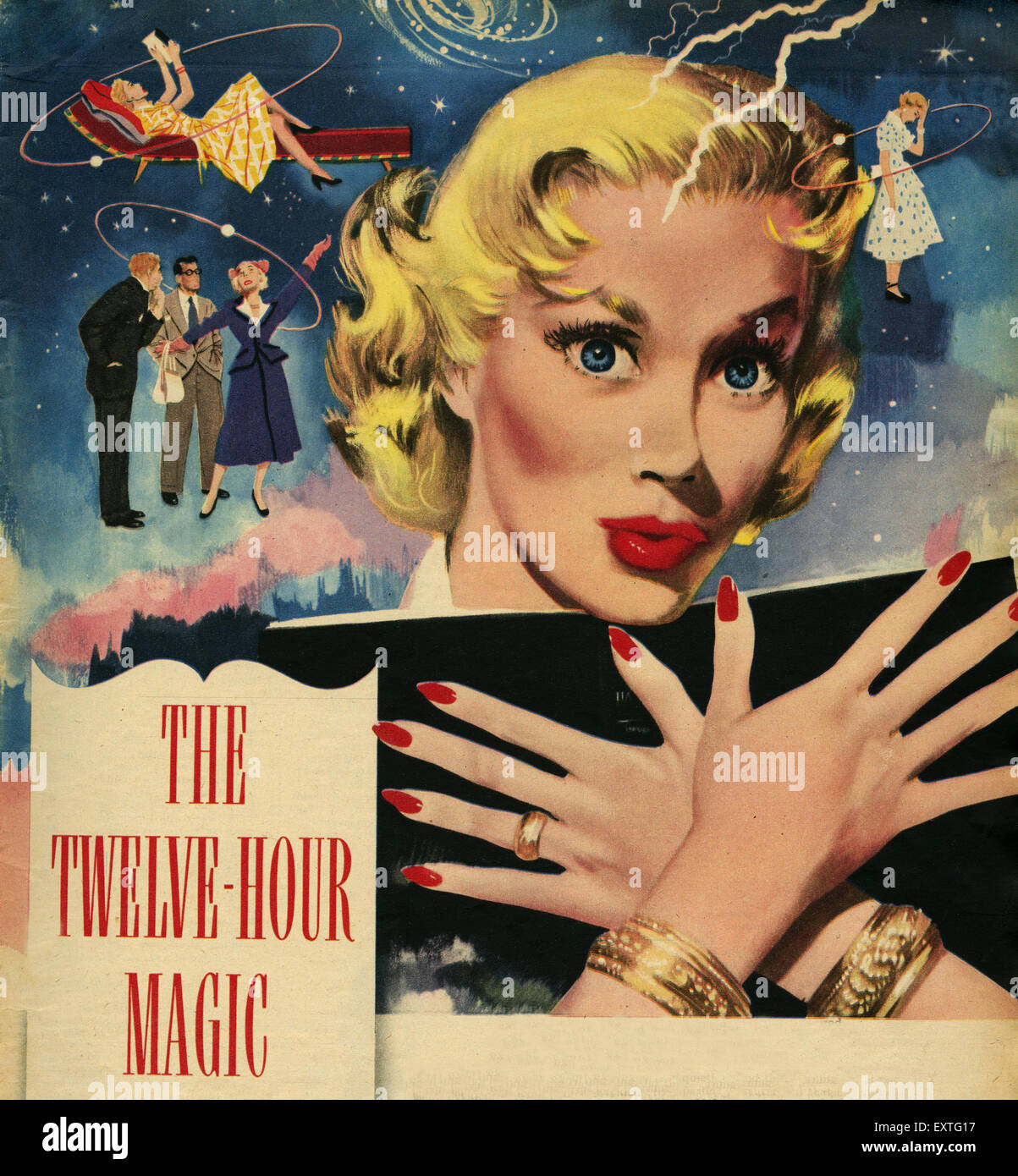 1950s UK Romance Magazine Plate Stock Photo - Alamy