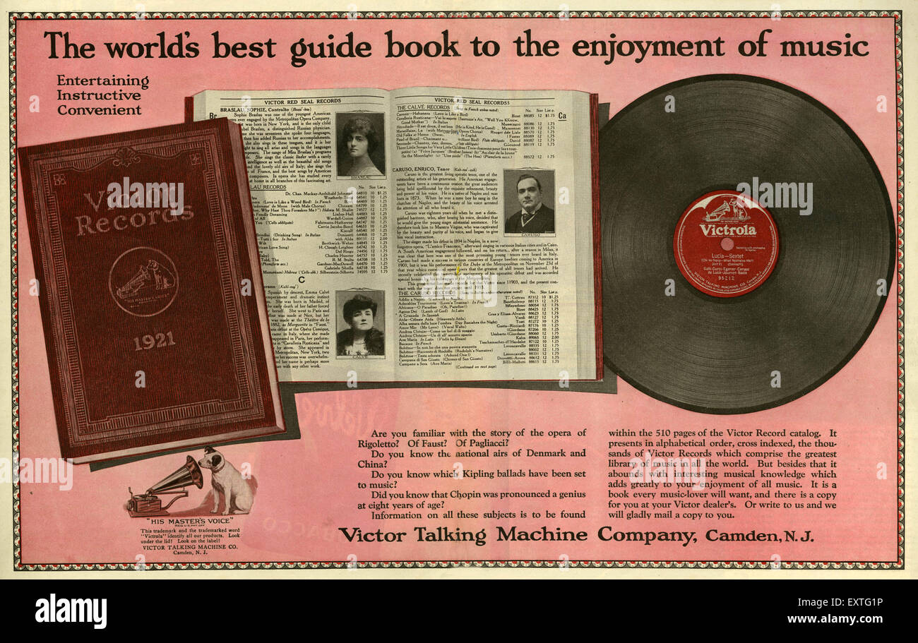 Victor records hi-res stock photography and images - Alamy