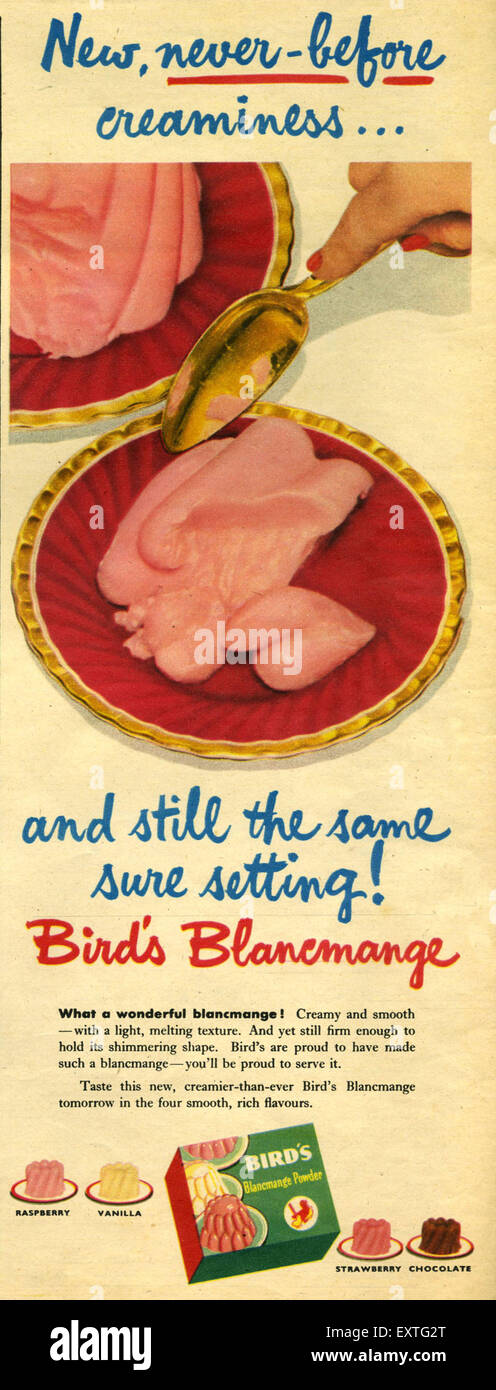 1953 advert hi-res stock photography and images - Alamy