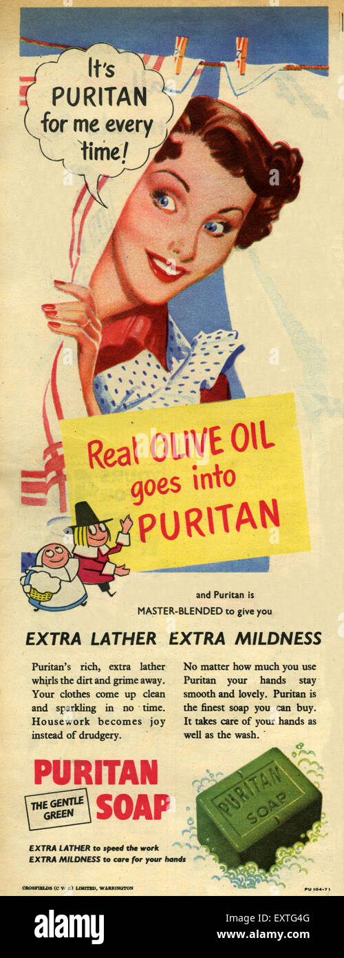 Soap advert 1950s hi-res stock photography and images - Alamy