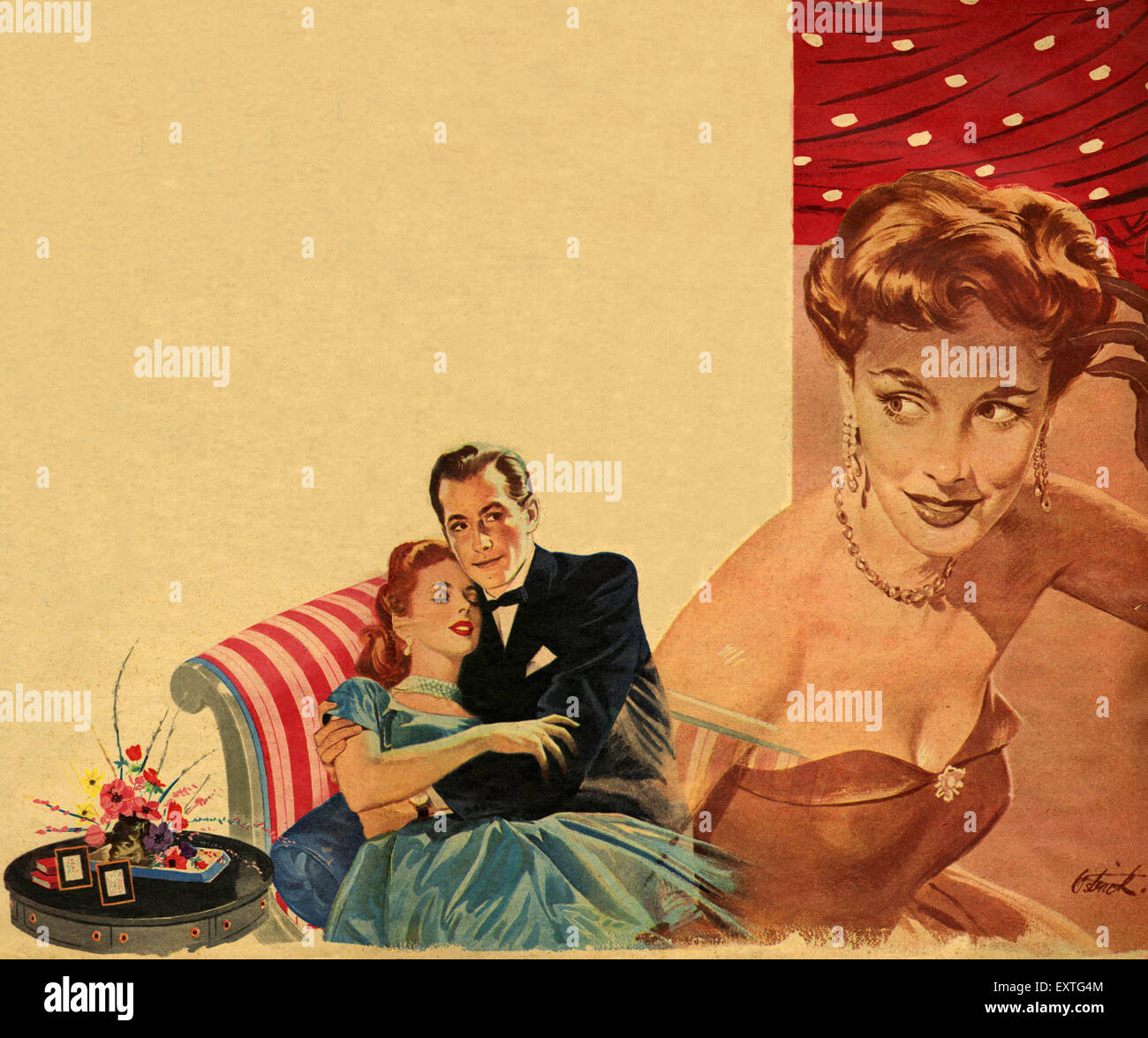 1950s uk romance magazine advert hi-res stock photography and images ...