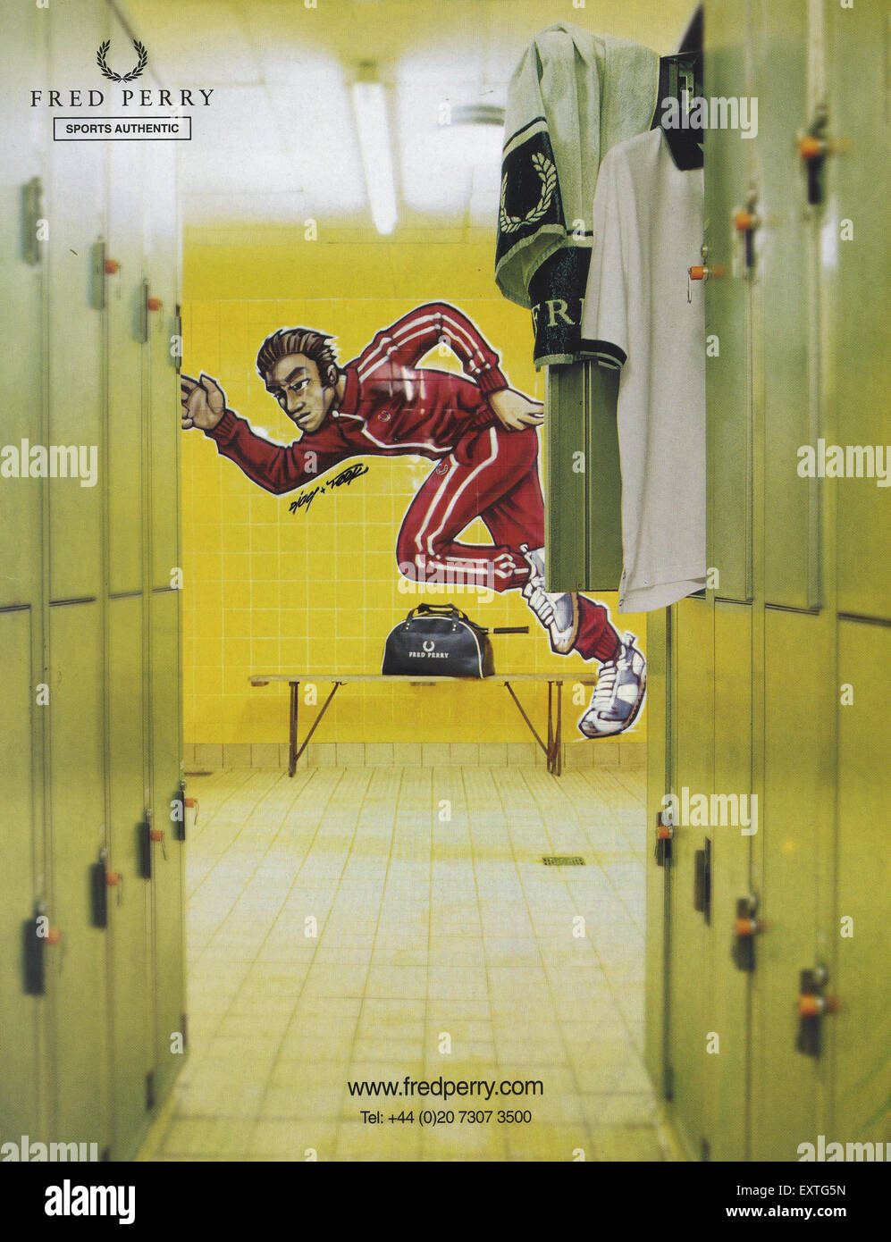 2000s UK Fred Perry Magazine Advert Stock Photo - Alamy