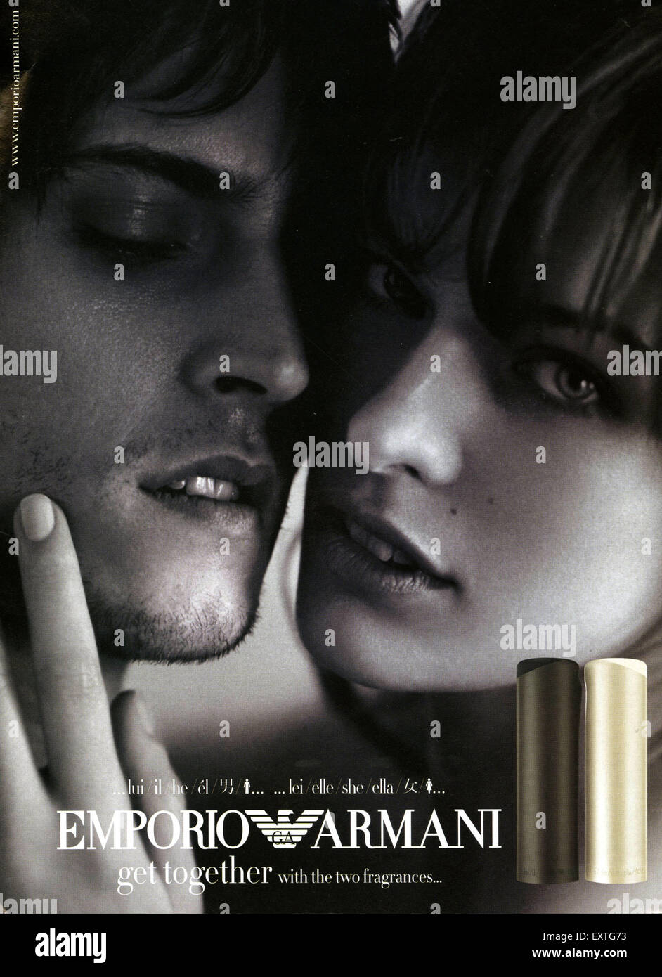 2000s UK Emporio Armani Magazine Advert Stock Photo - Alamy