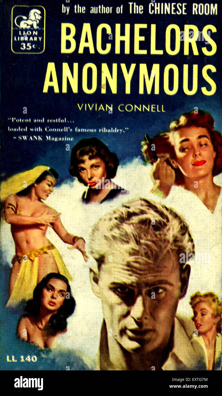 1950s USA Bachelors Anonymous Book Cover Stock Photo - Alamy