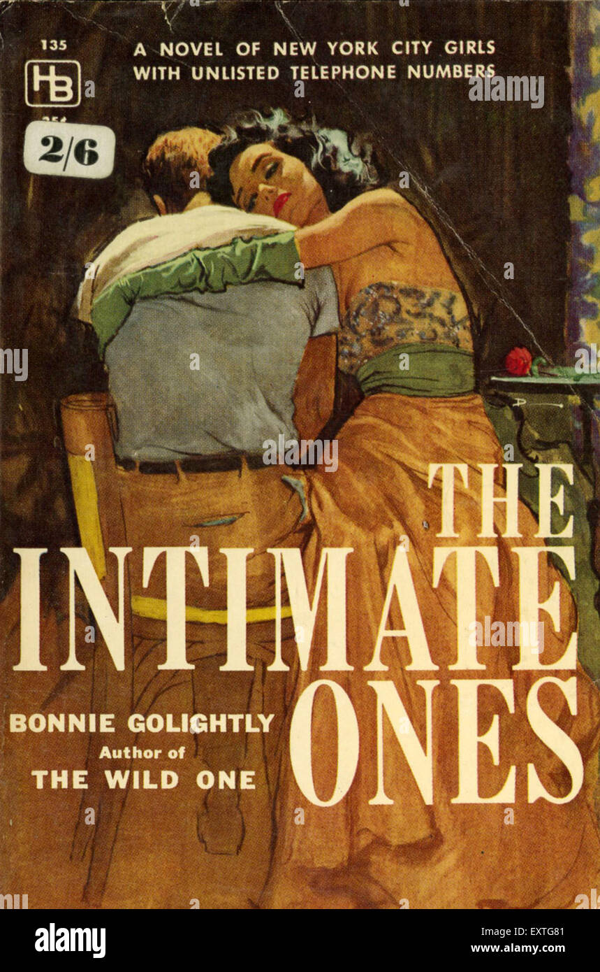 1960s USA The Intimate Ones Book Cover Stock Photo - Alamy