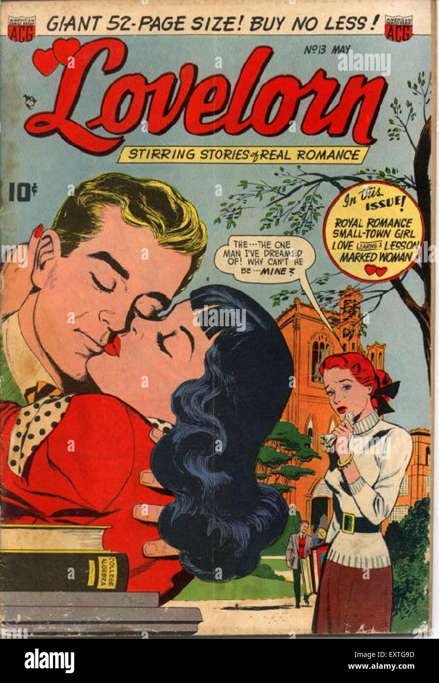 Romance comic hi-res stock photography and images - Alamy