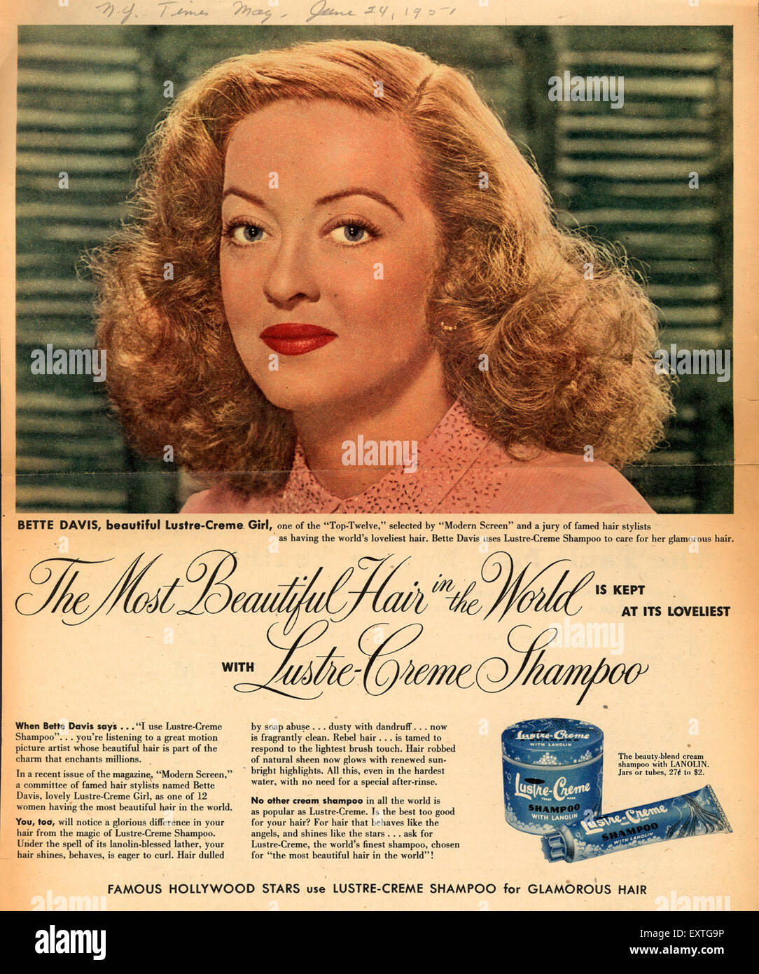 Lustre shampoo hi-res stock photography and images - Alamy