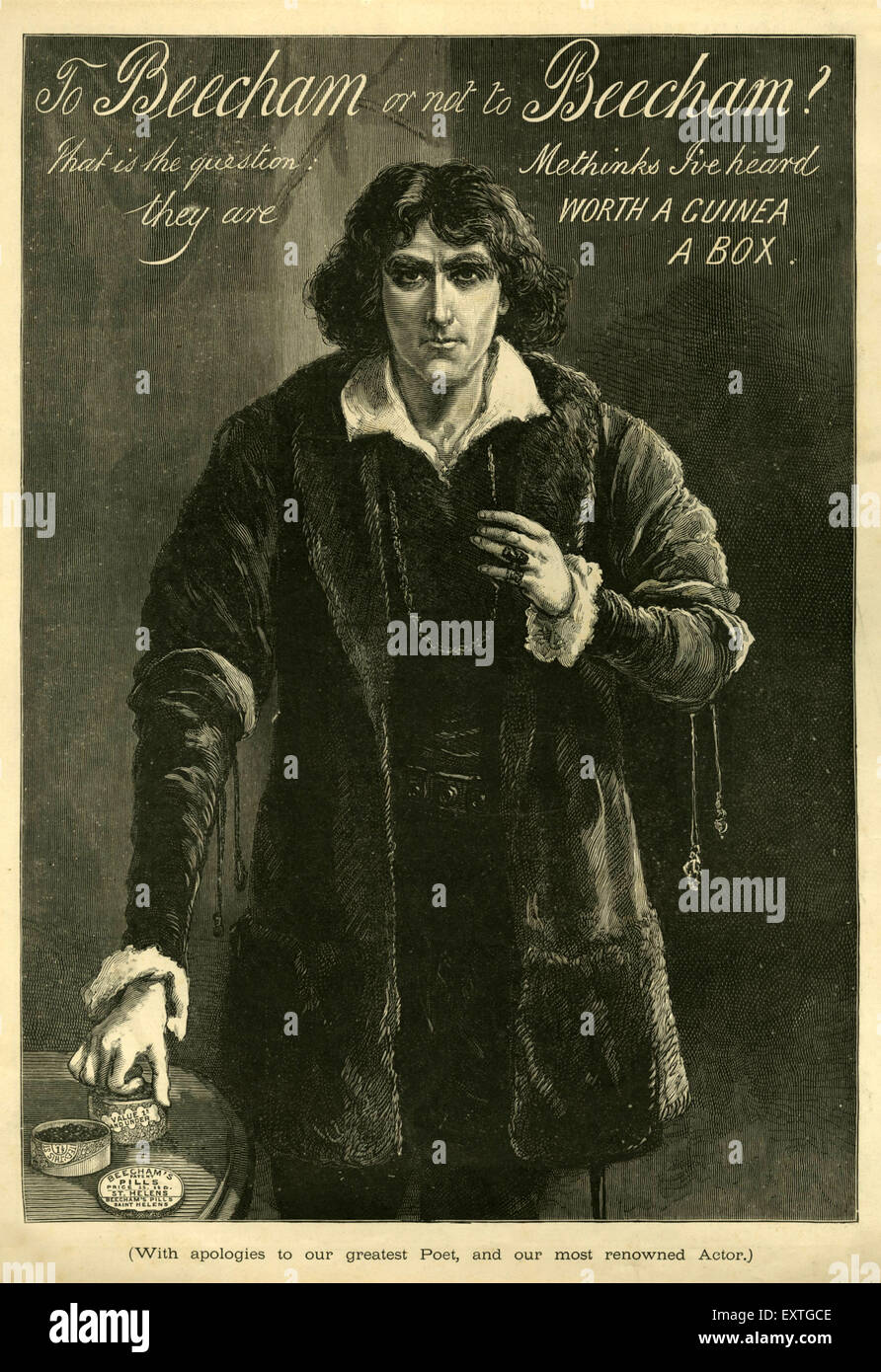 1890s UK Beecham's Magazine Advert Stock Photo - Alamy