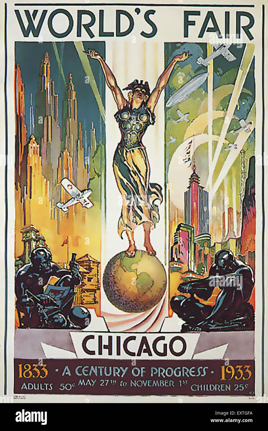 1930s USA World's Fair Poster Stock Photo - Alamy