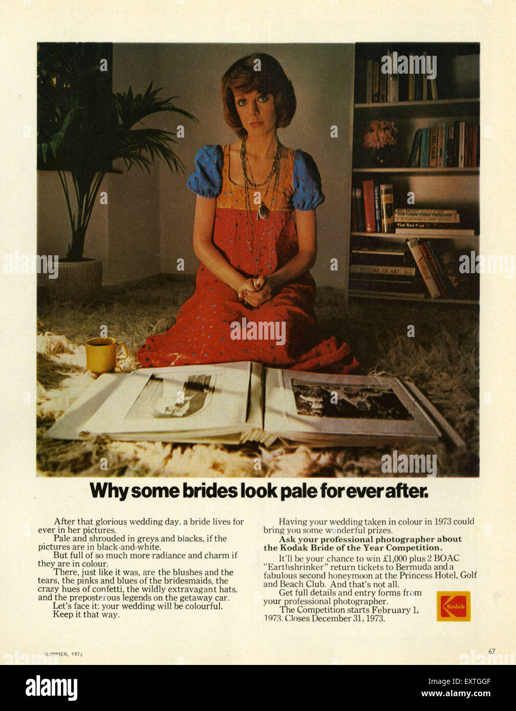 1970s UK Kodak Magazine Advert Stock Photo - Alamy
