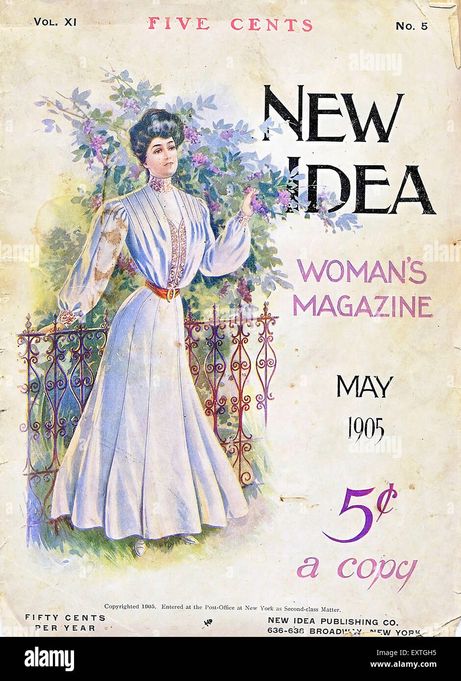 1900s USA New Idea Magazine Cover Stock Photo - Alamy