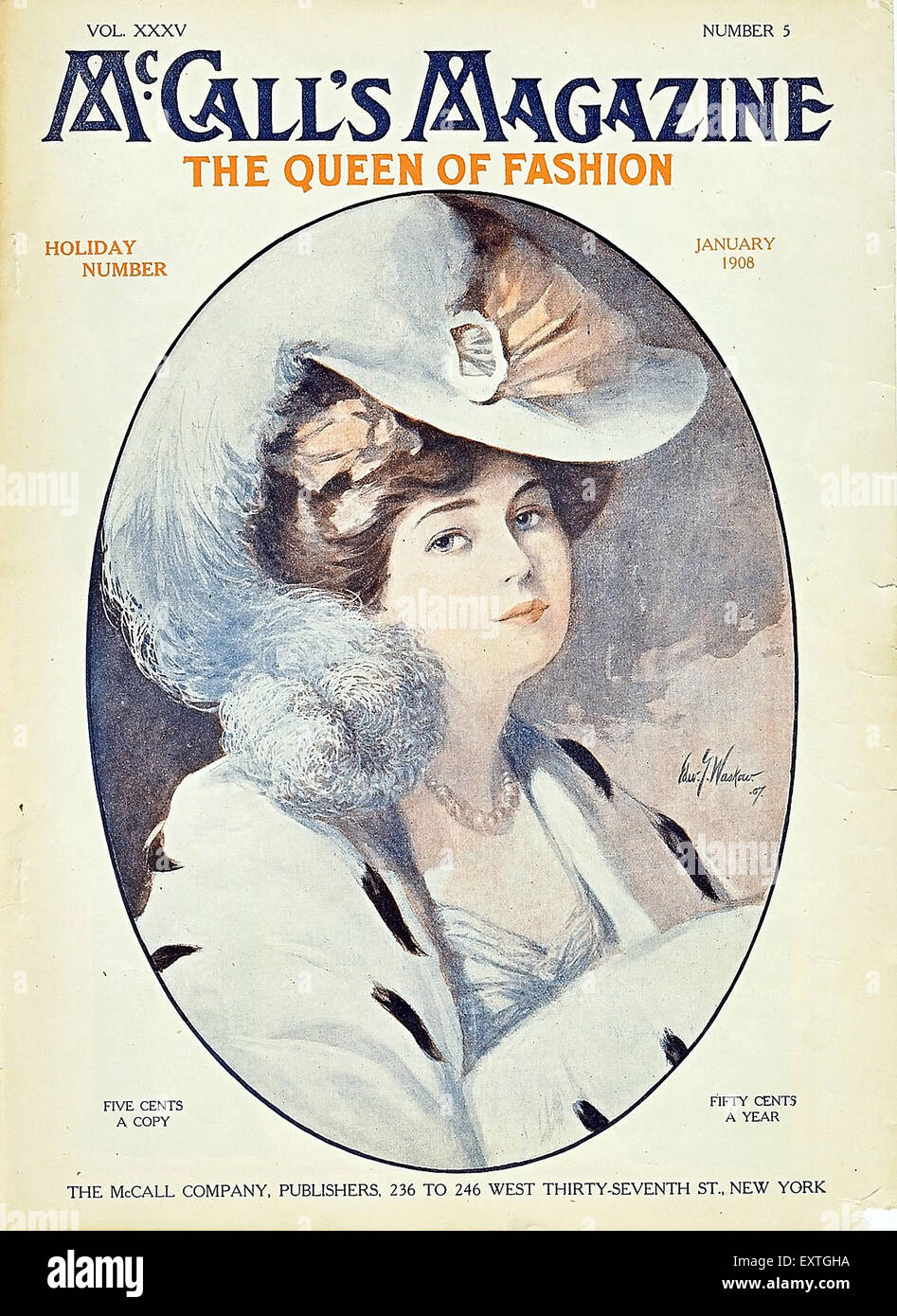 1900s USA McCall's Magazine Cover Stock Photo - Alamy