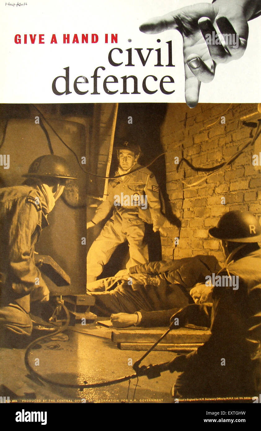 Civil defence poster hi-res stock photography and images - Alamy