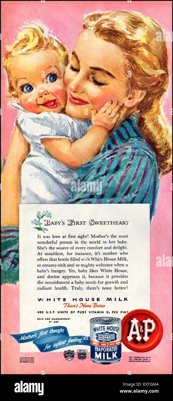 1950s Milk Ads