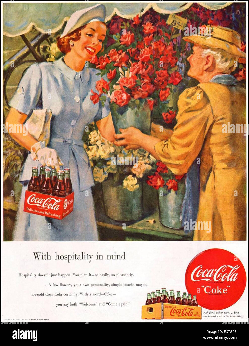 1930s USA Coca-Cola Magazine Advert Stock Photo - Alamy