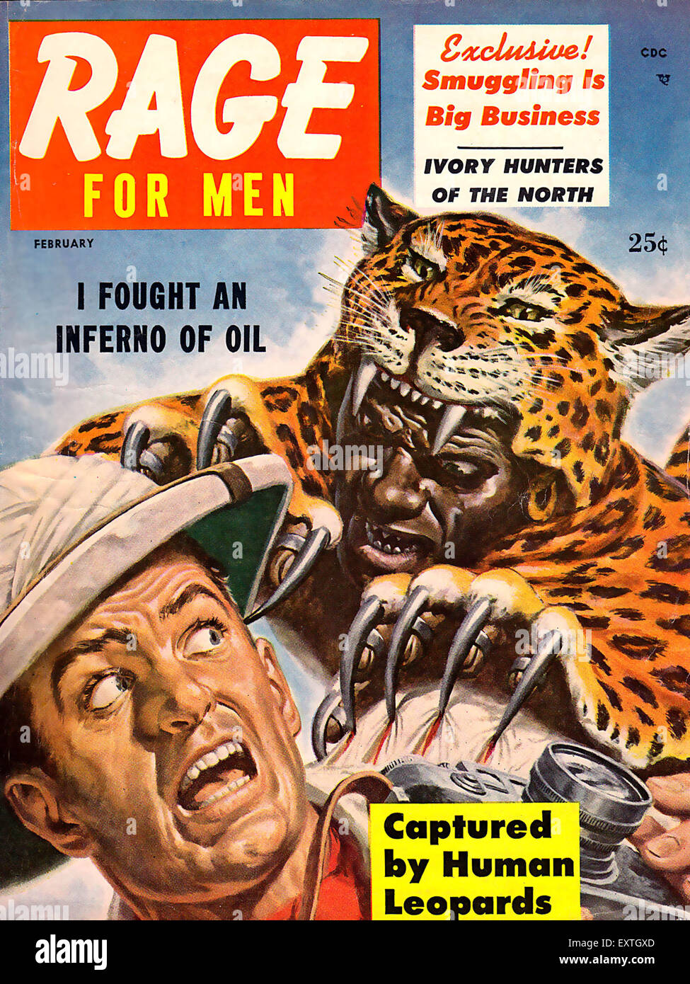1950s USA Rage for Men Magazine Cover Stock Photo - Alamy