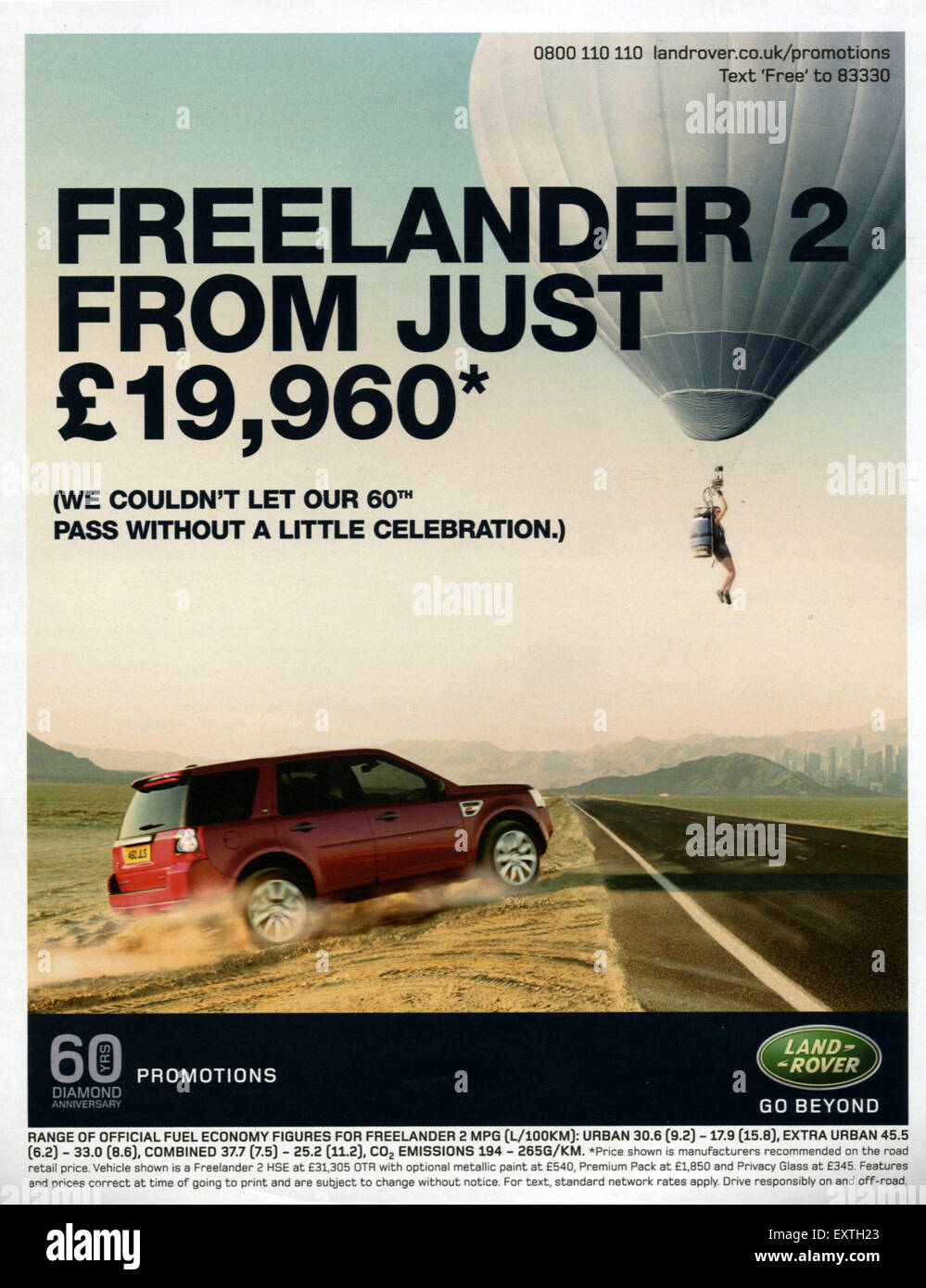 2000s UK Land Rover Magazine Advert Stock Photo - Alamy